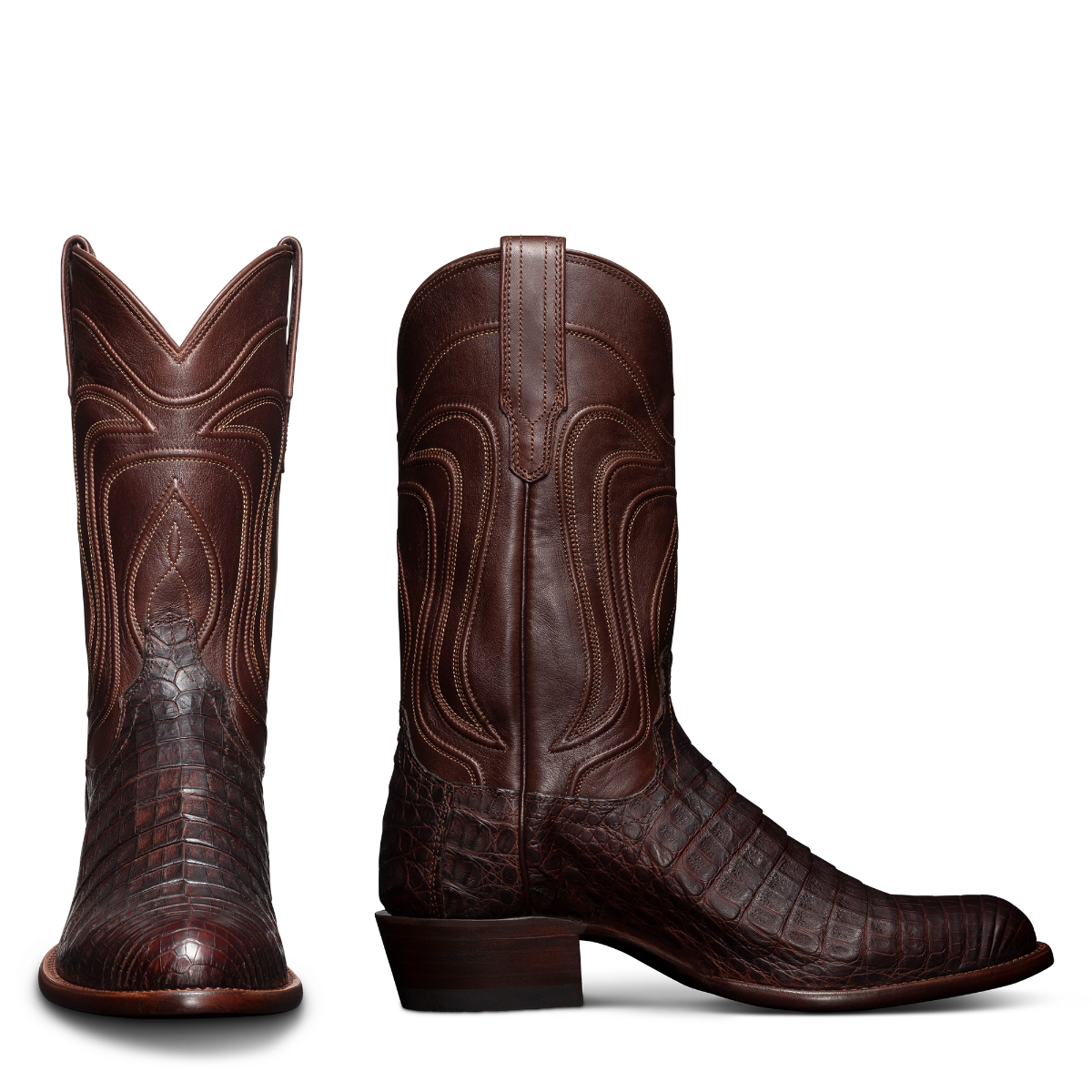 Tecovas Mahogany The Dillon Mens Round Toe Western Boots