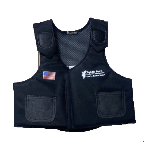 Saddle Barn Black Junior Cordura Protective Vest 10-50