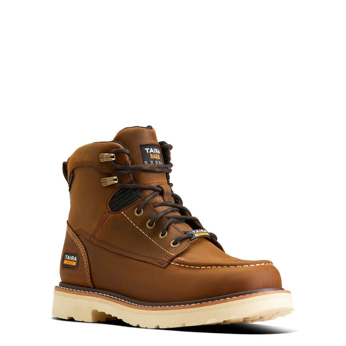 Ariat Distressed Brown Rebar Lift 6 inch Waterproof Soft Toe Men's Wor