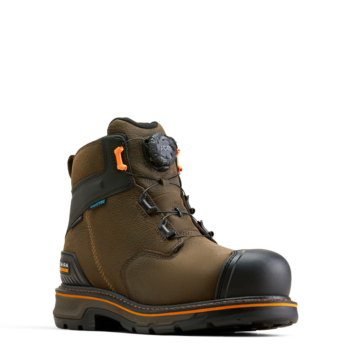 Ariat Iron Coffee Stump Jumper Men's 6 inch BOA Waterproof Composite T