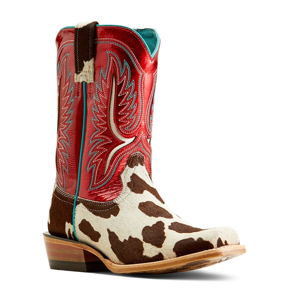 Ariat Cowtown Hair On/Ruby Red Patent Futurity Colt Women's Western Bo
