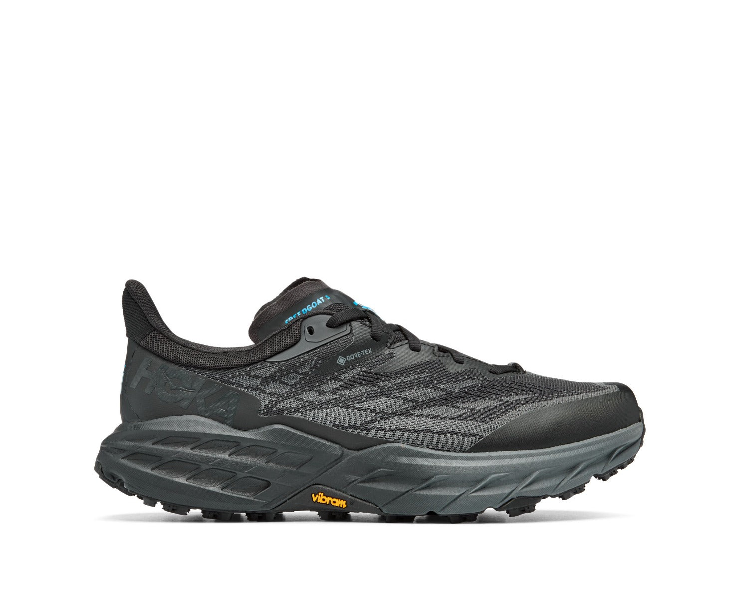Hoka Black/Black Speedgoat 5 GTX Men's Trail Running Shoes 1127912-BBL