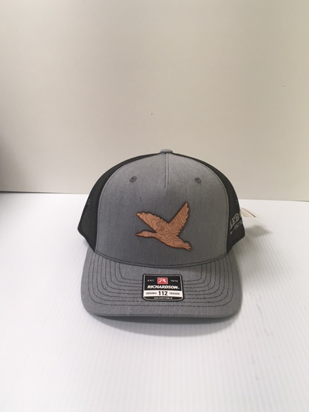 Richardson Grey and Black Duck Topo Patch 112 Original Mens Trucker Ha