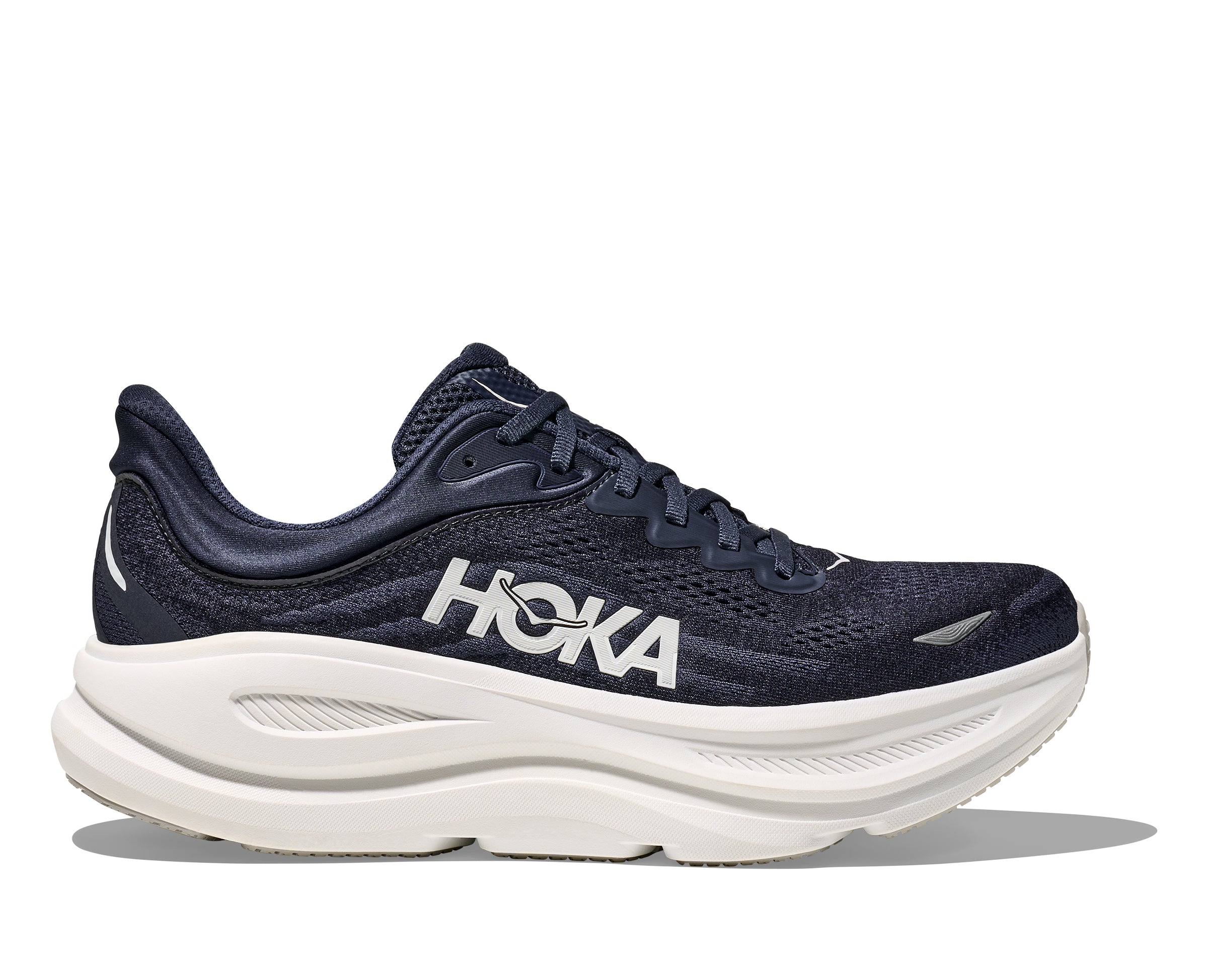 Hoka Varsity Navy/White Bondi 9 Men's Running Shoes 1162011-VYN