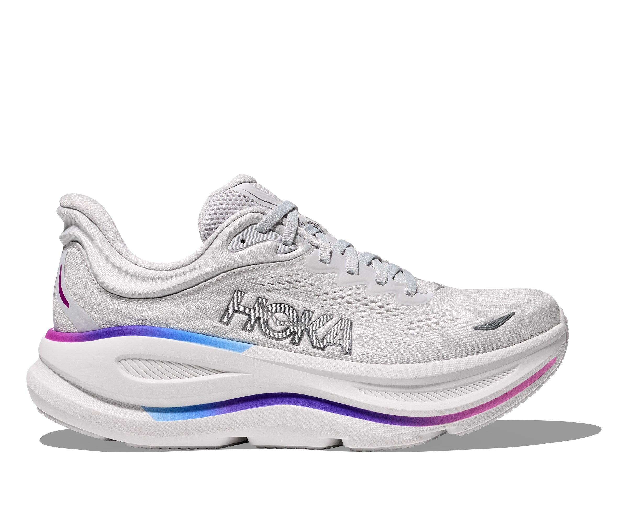 Hoka Cosmic Grey/White Bondi 9 Women's Running Shoes 1162012-CYWH