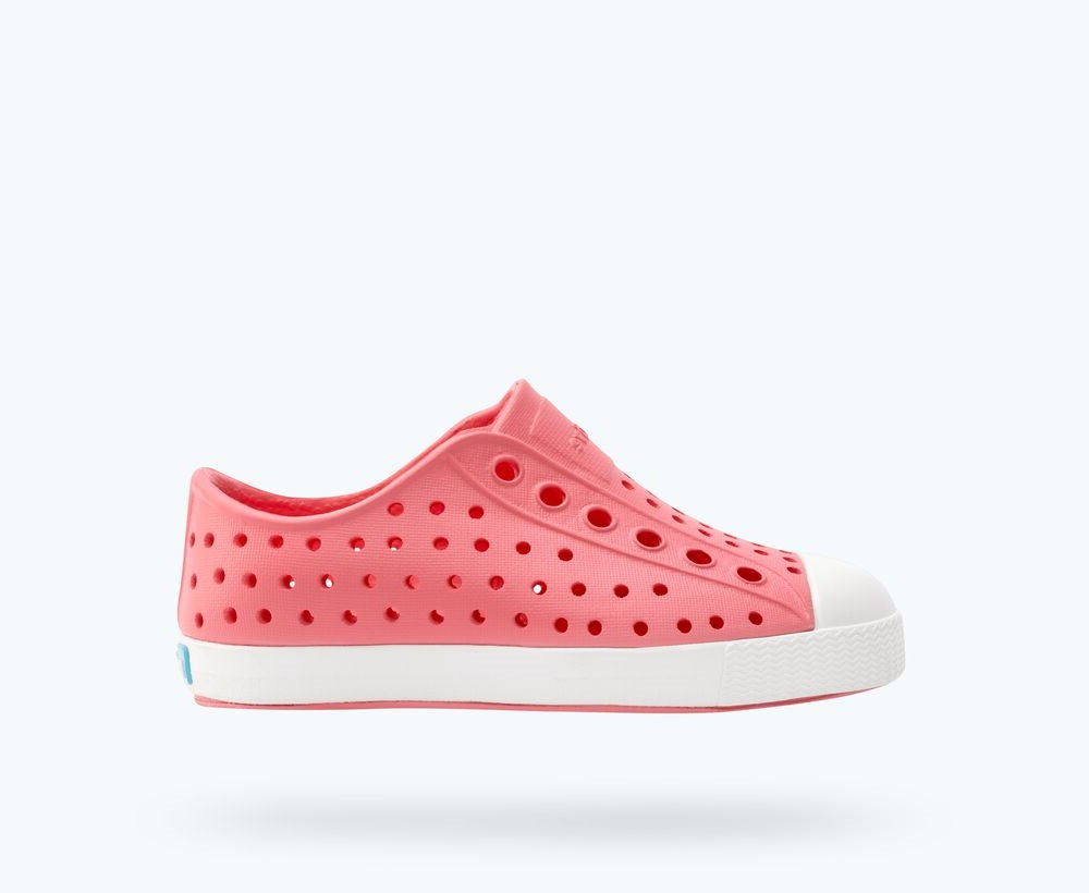 Native Flamingo Pink/Shell White Jefferson Sugarlite Little Kids Sneak