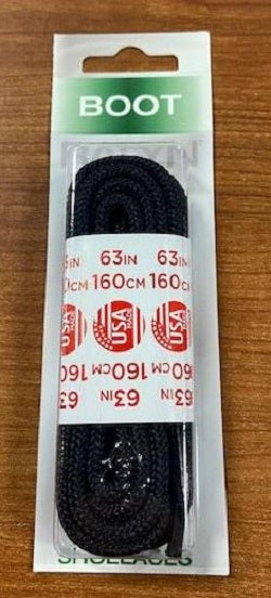 Ralyn Unisex Black Boot Laces 63 Inches 19449