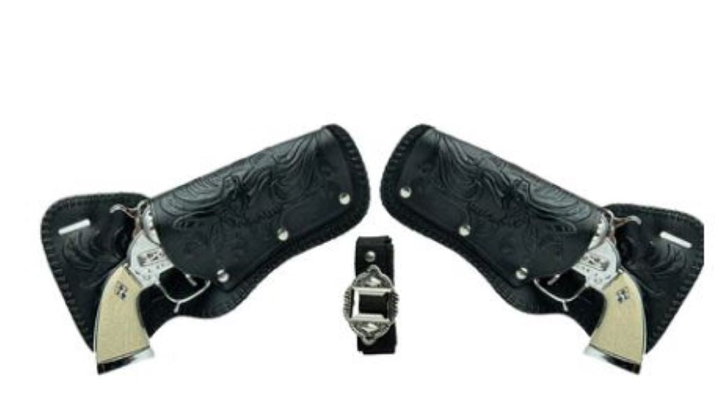 Parris Stagecoach Cowboy Toy Gun Double Holster Sets 5510