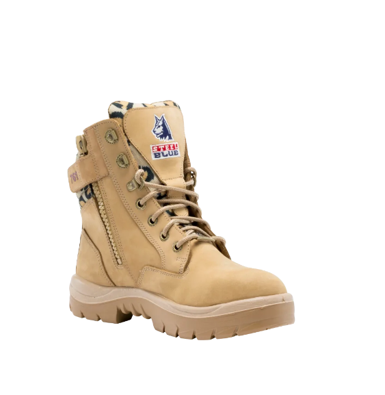 Steel Blue Sand Southern Cross Zip Jungle Ladies' Work Boots 812861W-J