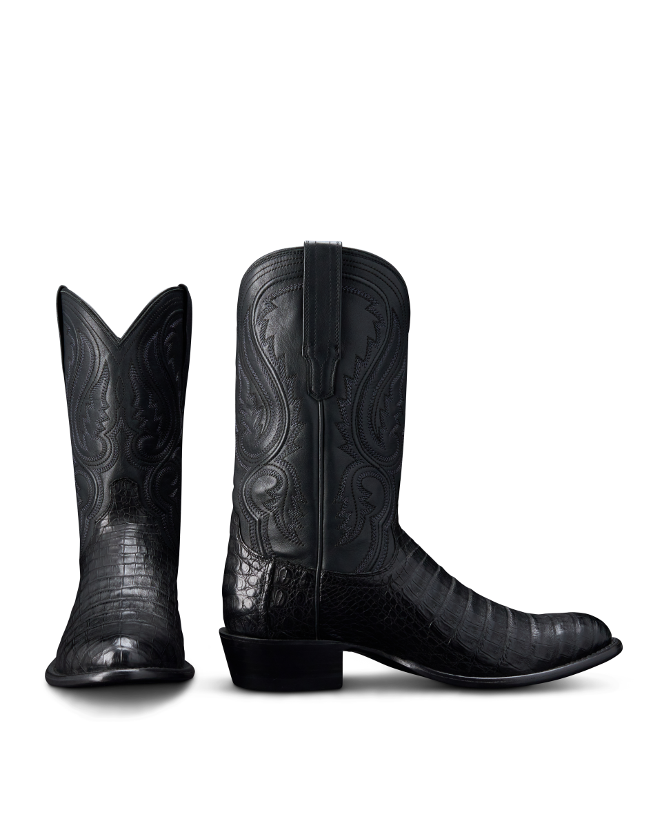 Tecovas Midnight The Dillon Men's Caiman Cowboy Boots DILLON MID CAIM