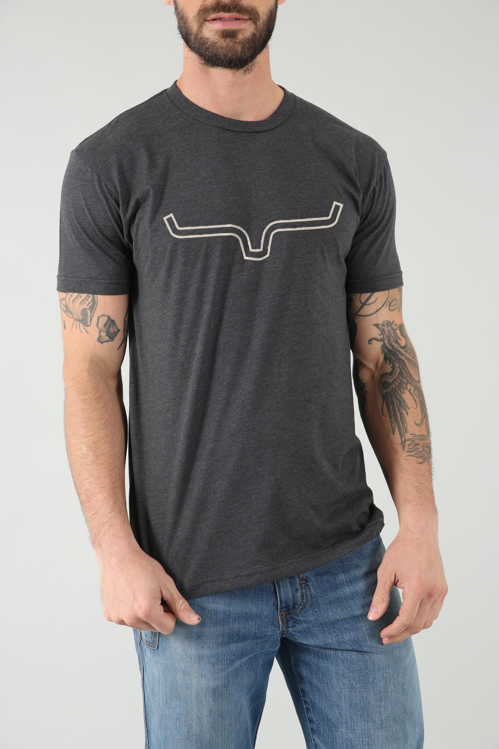 Kimes Ranch Charcoal Outlier Short Sleeve Tee Shirt MSH0000032CH
