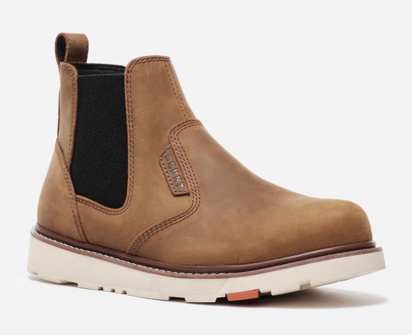 Brunt Brown The Ohman Comp Toe Men's 6 Inch Slip-On Work Boots BRF2000