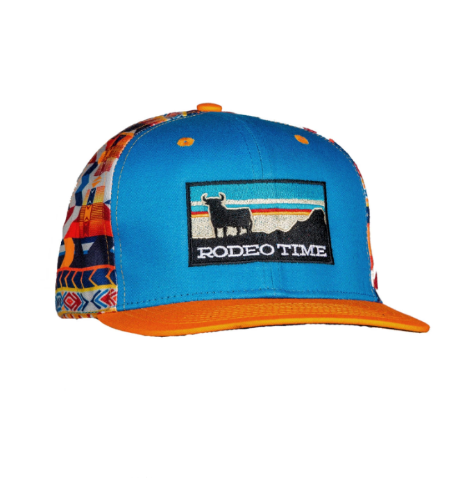 Dale Brisby Rodeo Time Sunset Navajo Orange Flatbill Cap C-107
