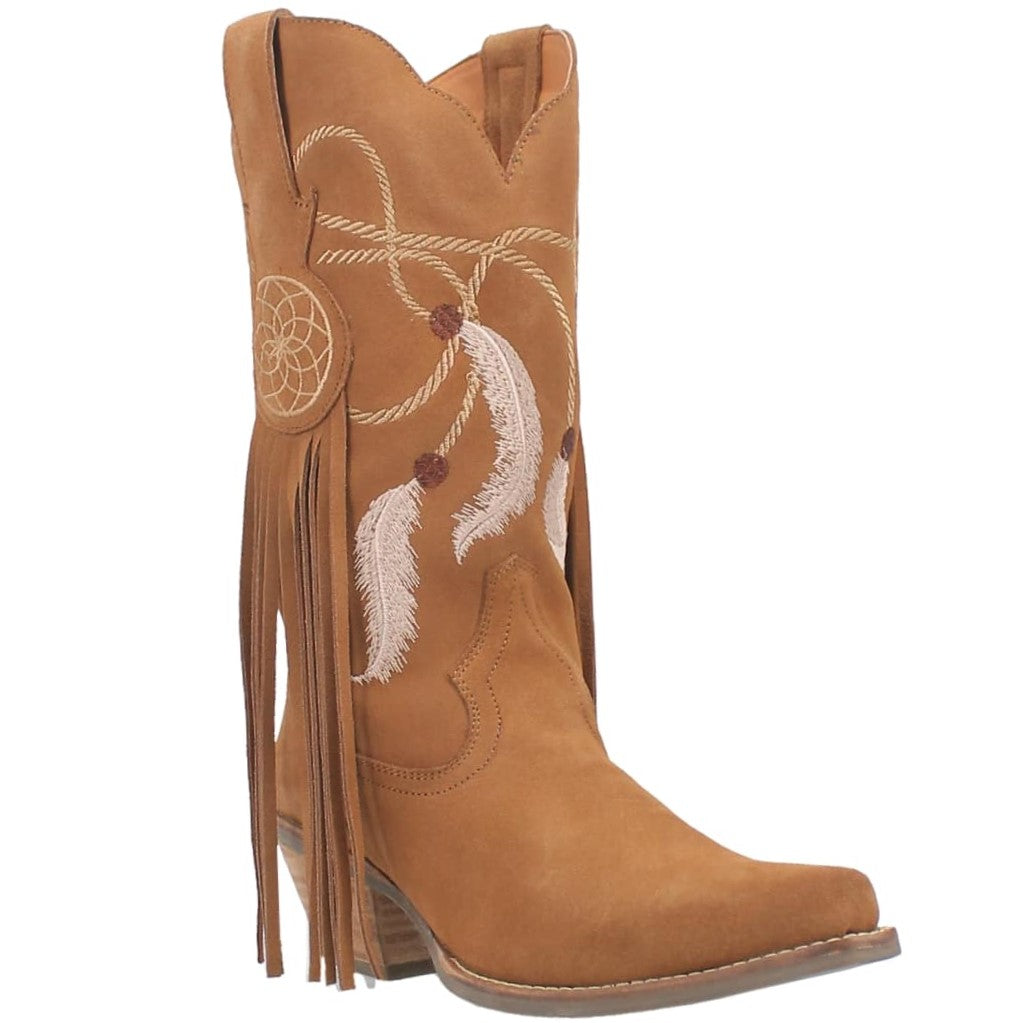 Dingo Brown Daydream 12 inch Women's Snip Toe Western Boots DI169-BROW