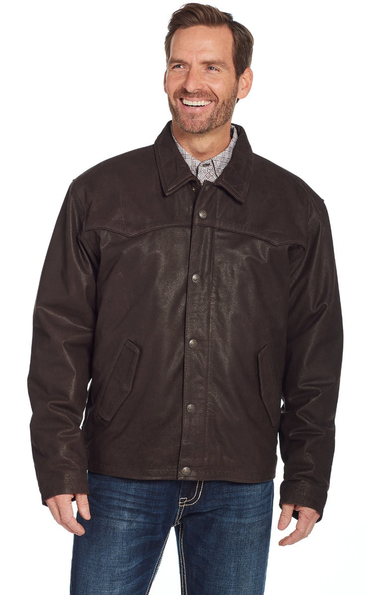 Cripple Creek Mens Conceal Carry Leather Jacket ML8958-23