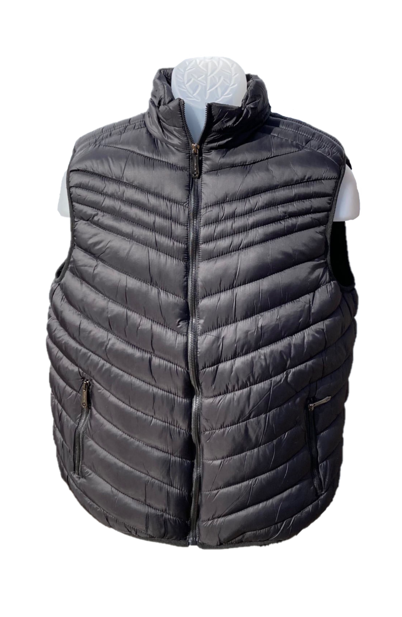 Lee Hanton Black Men's Fleece Vest with Pockets MV806