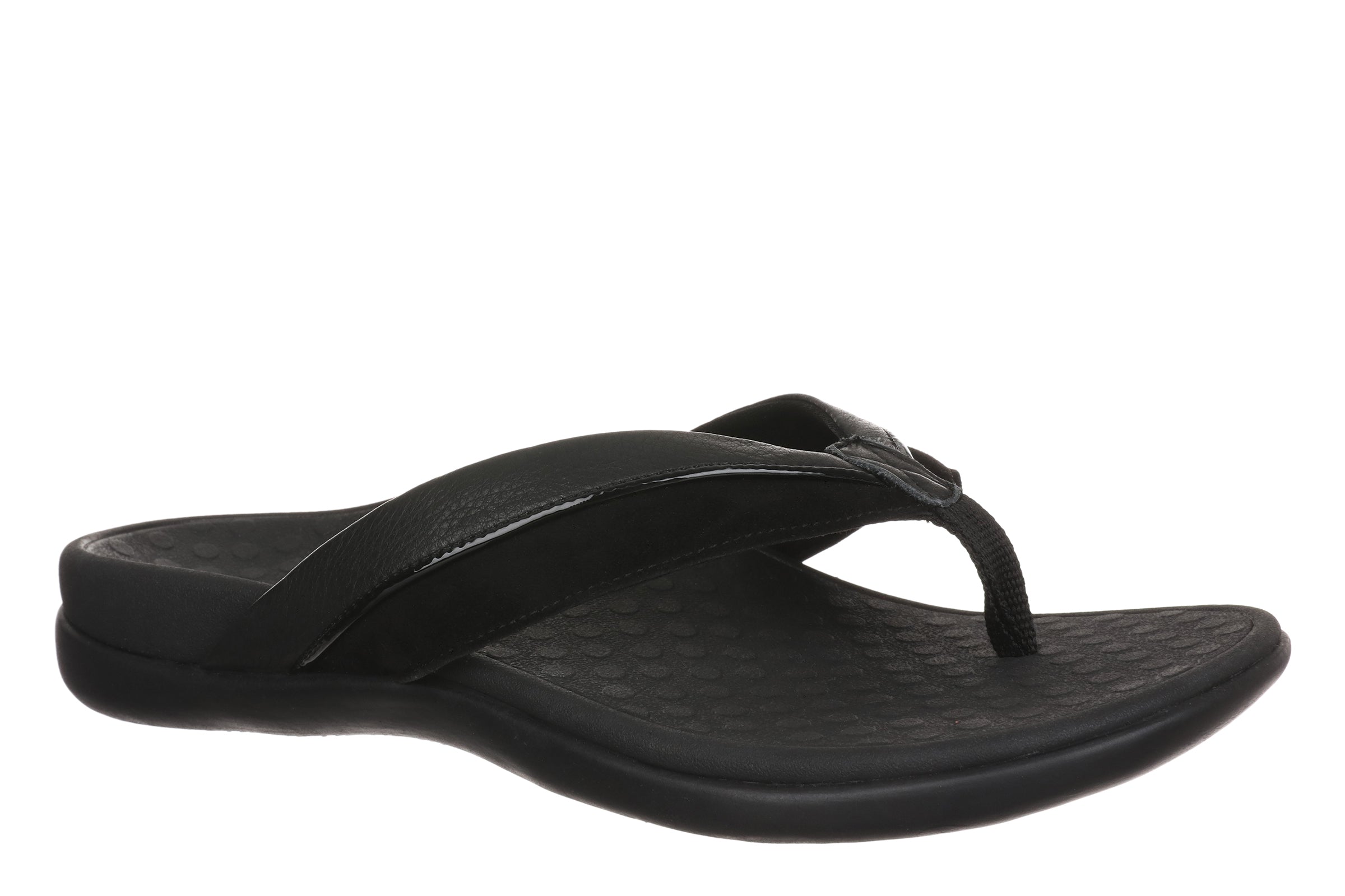 Vionic Black Shore Women's Toe Post Sandals SHORE-001